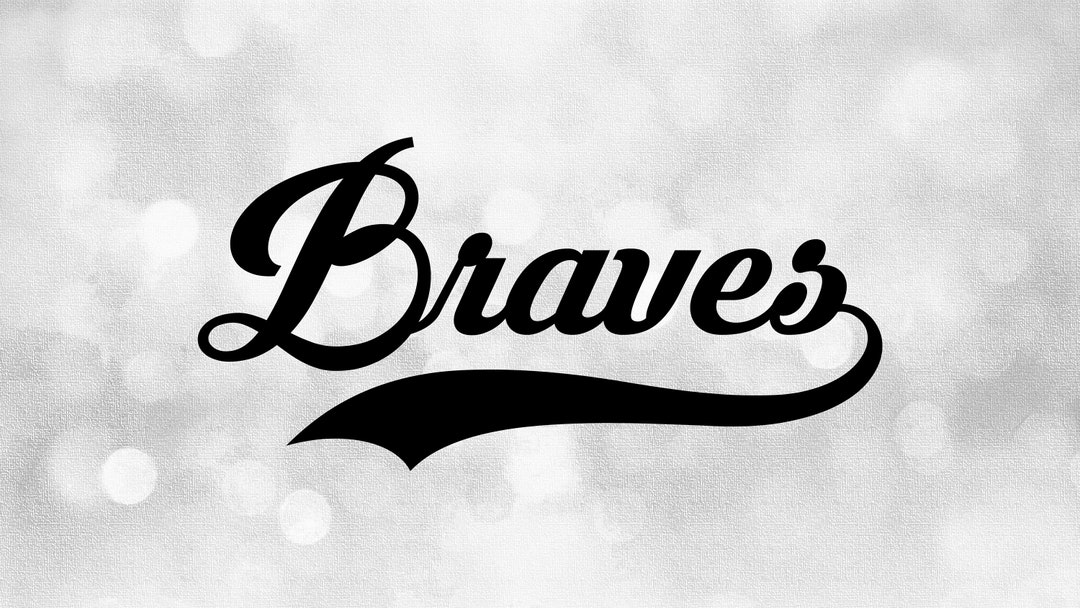 Sports Clipart: "braves" Mascot Team Name in Fancy Print Type With ...