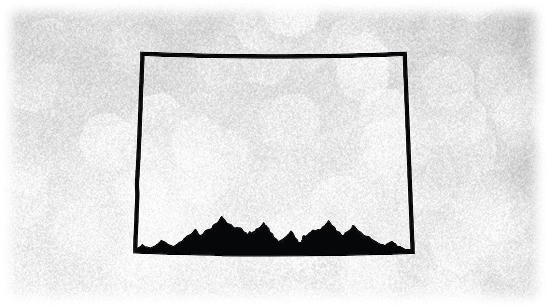 Geography Clipart: Black Silhouette Outline of the State of Colorado ...