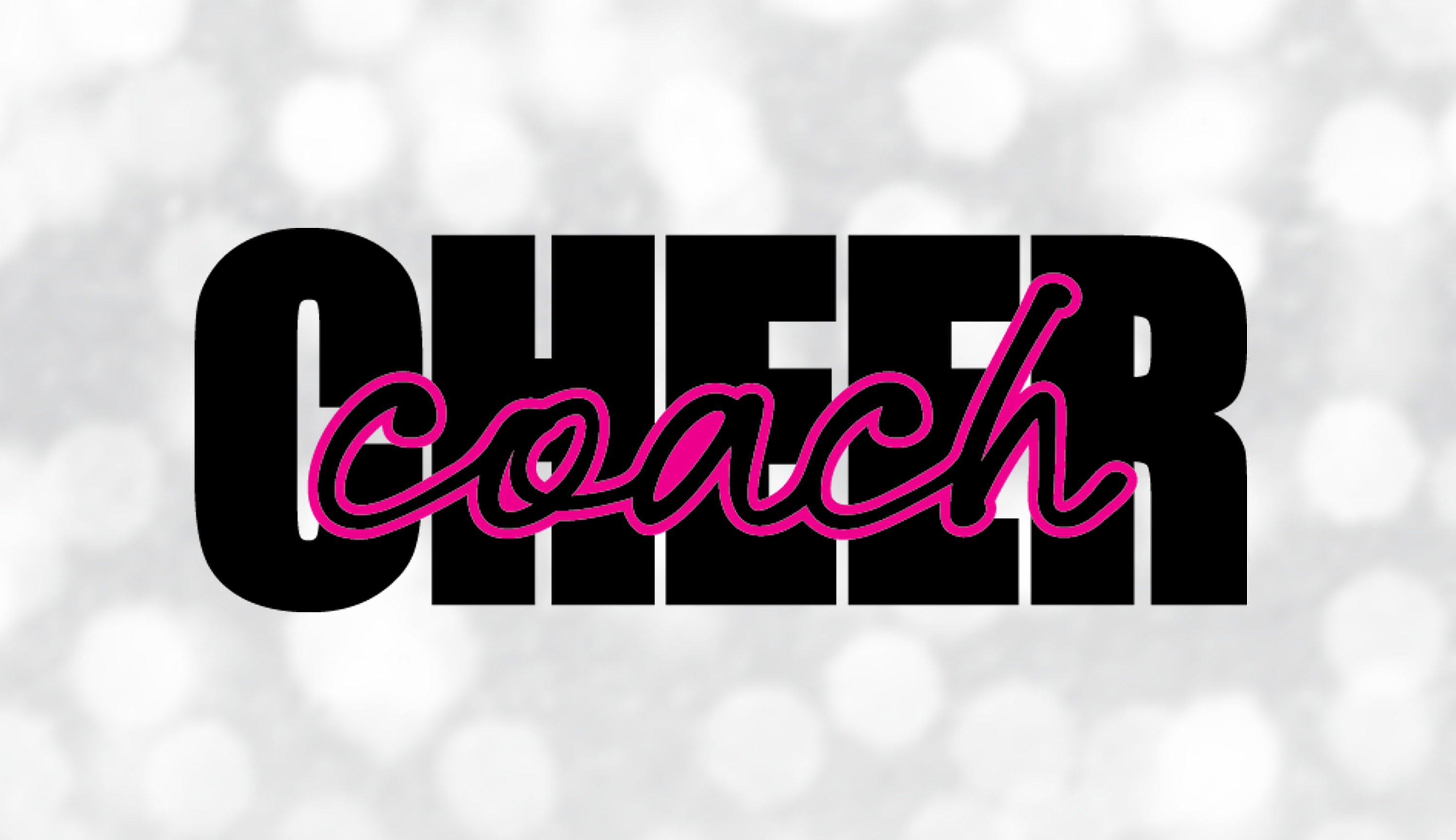 Sports Clipart: Black Bold Print Word cheer With - Etsy