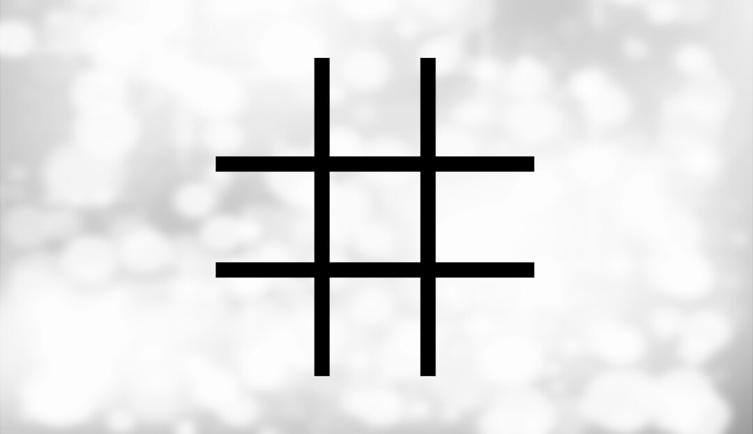 Entertainment Clipart: Black Basic Criss-cross Grid for Game tic Tac ...