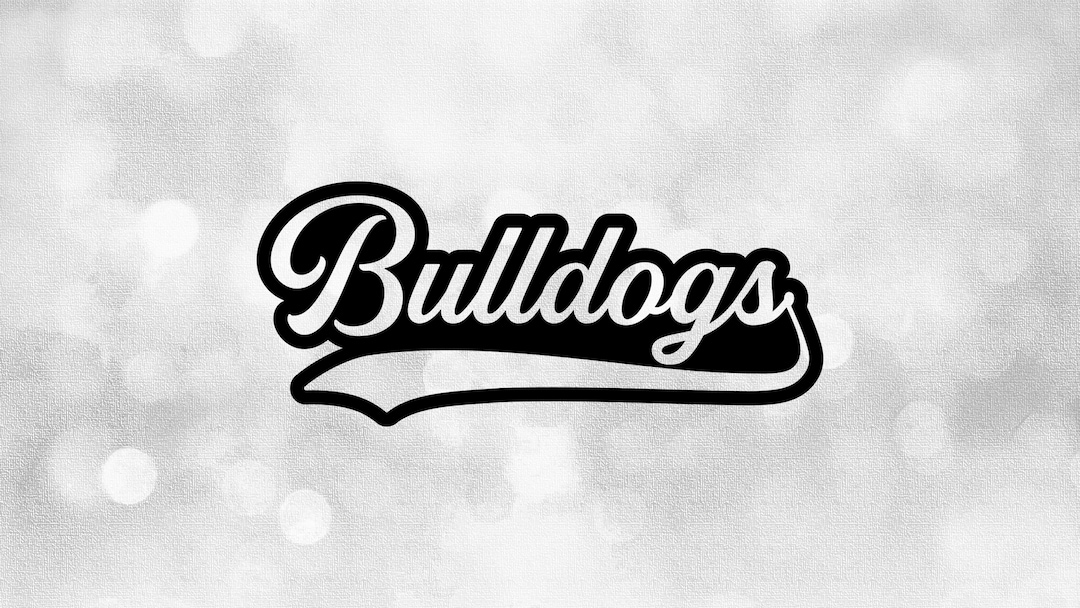 Sports Clipart: Word bulldogs Team Name in Baseball Style Letters With ...