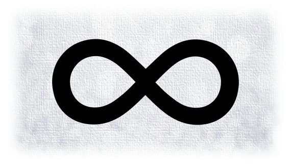 Shape Clipart: Large Simple Easy Black Infinity Symbol / - Etsy