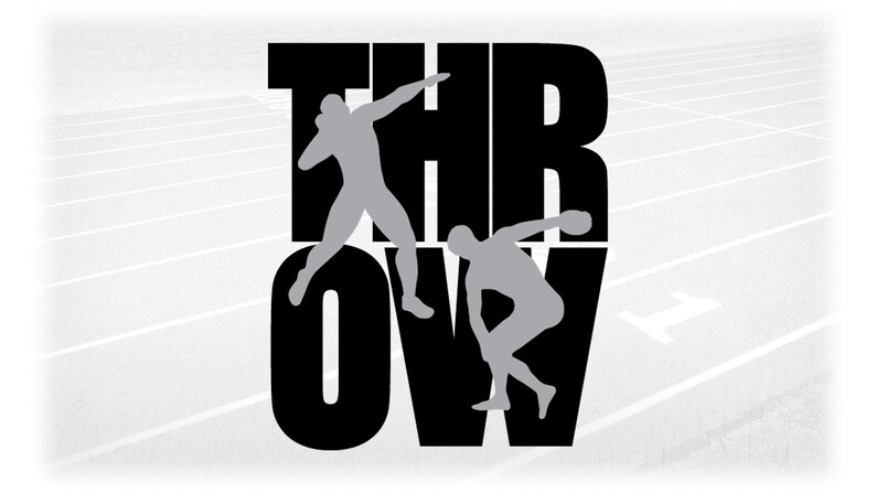Sports Clipart: Black Track & Field Word throw - Etsy