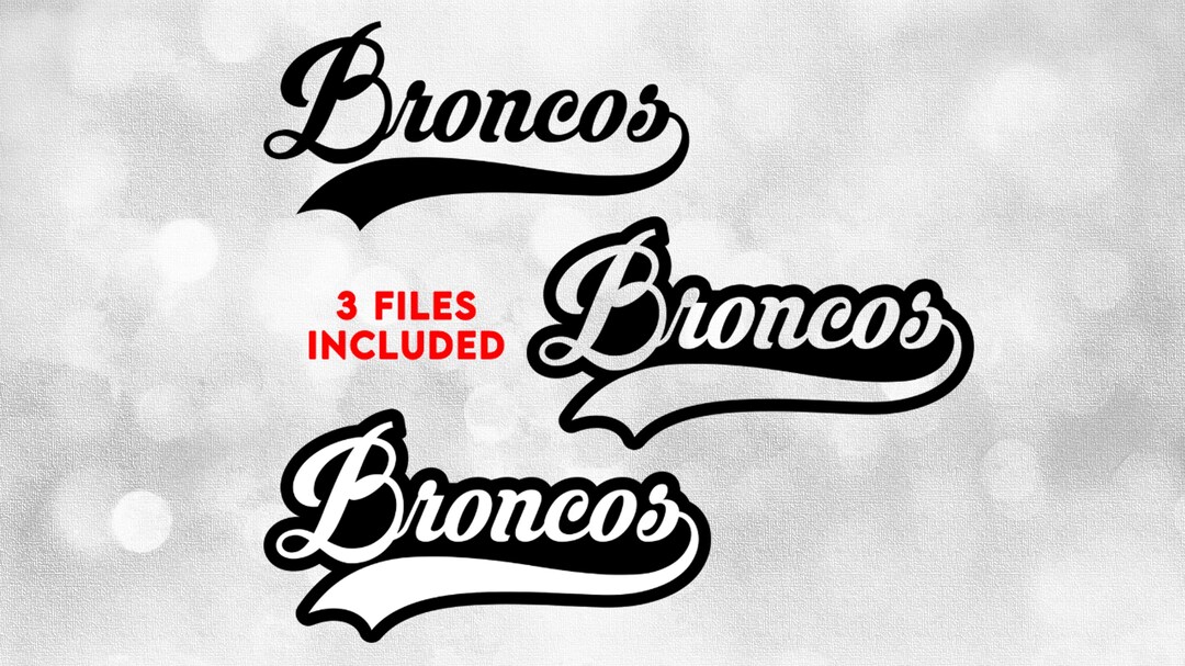 Sports Clipart: Value Pack Bundle of 3 for "broncos" Team Mascot With ...