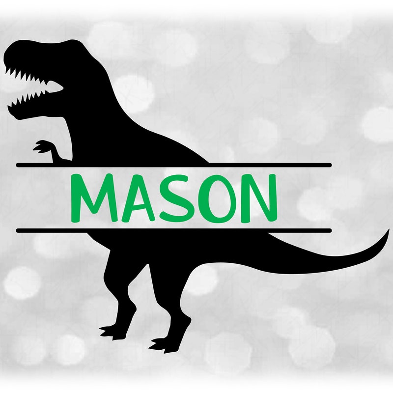 Dinosaur Name Template Cricut - Etsy