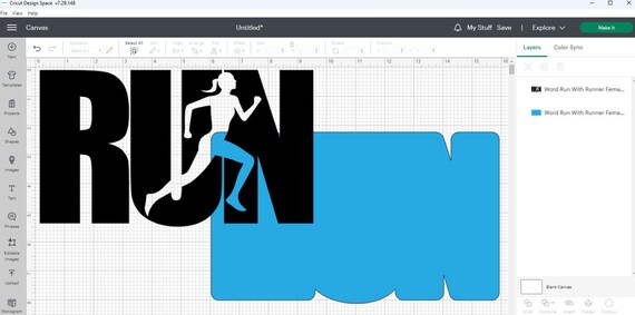 The Word Run Clipart