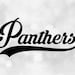 Sports Clipart: panthers Team Name in Fancy Script Type Lettering With ...