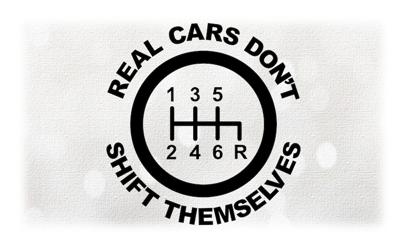Car / Automotive Clipart: Black Round 6-speed Manual / Stick - Etsy