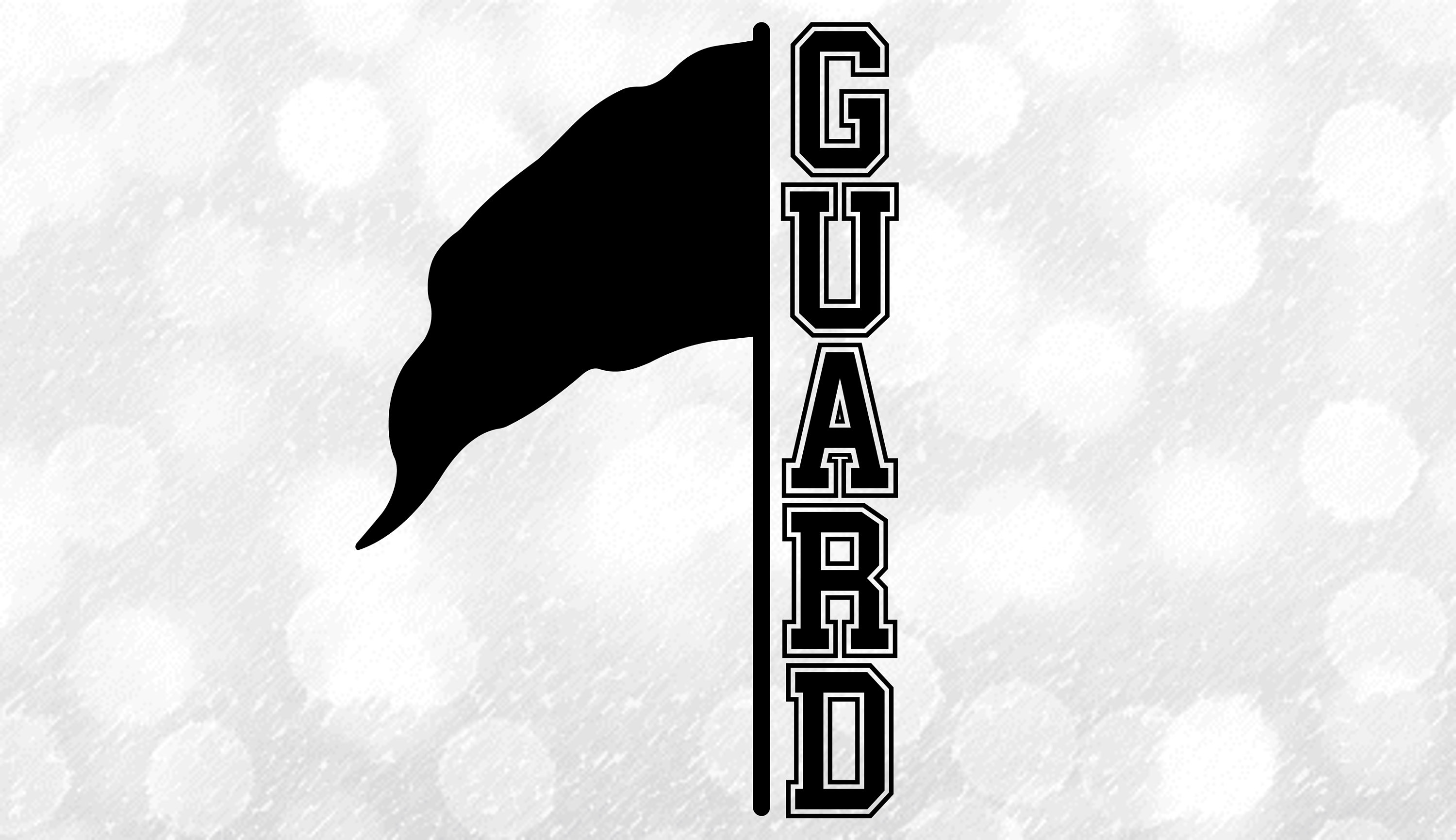 Sports Clipart: Black Color Guard Flag Next to Word - Etsy Canada