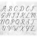 Word Clipart: Black Script Style Alphabet Letter Templates Grouped on ...