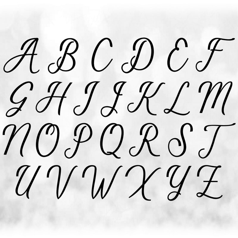 Large Fancy Letter Stencils - Etsy