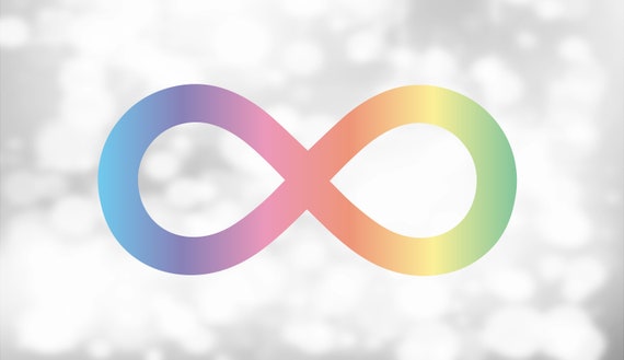 Shape Clipart: Pastel Rainbow Prism Ombre Fade Infinity Symbol - Etsy