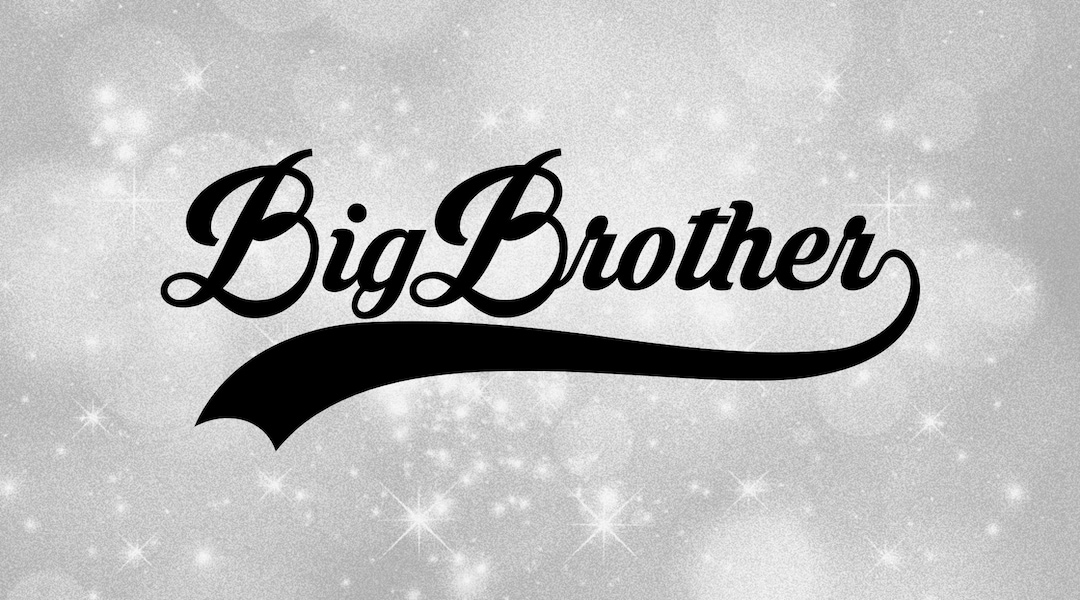 Family Clipart - Siblings/brothers: Bold Black Baseball Style Swoosh ...