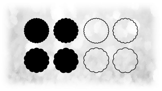 Scalloped Circle Vector