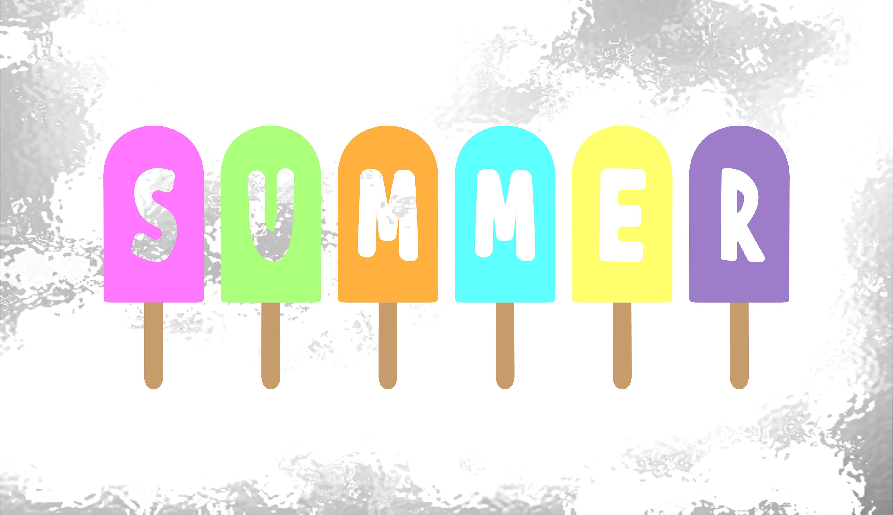 Shape Clipart: Large Pastel Colored Popsicles Shapes With - Etsy