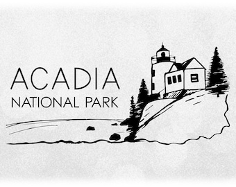 Acadia National Park Png - Etsy