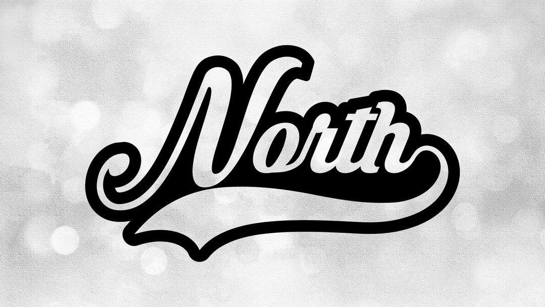 Sports Clipart: north Team Name in Baseball Lettering W/ Swoosh ...