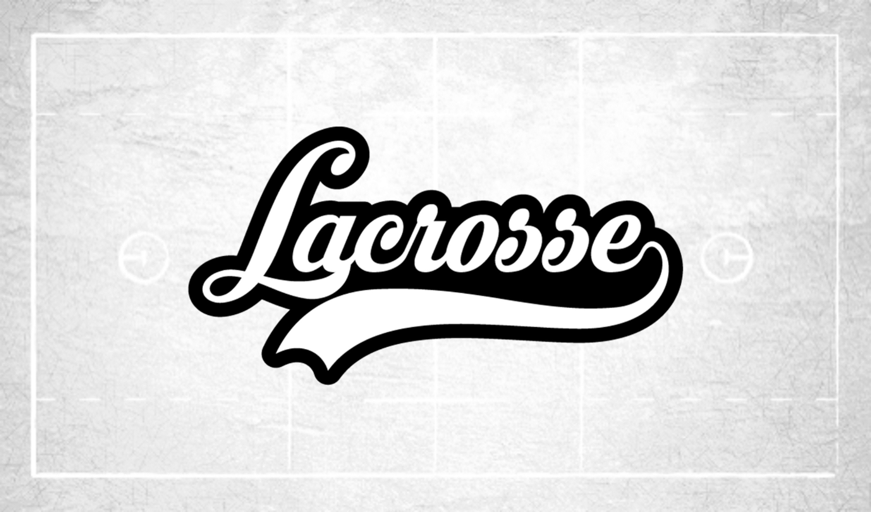 Sports Clipart: White Word "lacrosse" in Script Type With Baseball ...