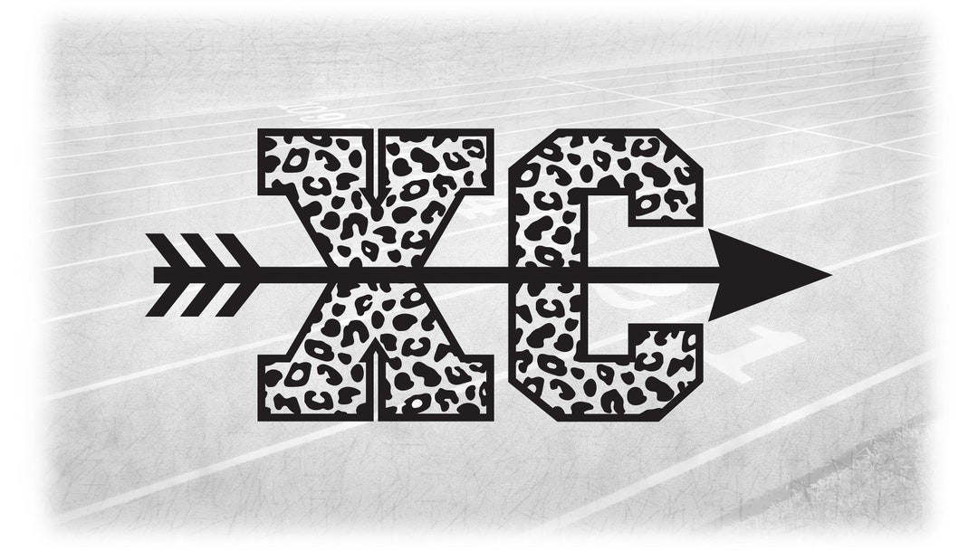 Sports Clipart: Bold Block Letters "xc" for Cross Country With Arrow ...