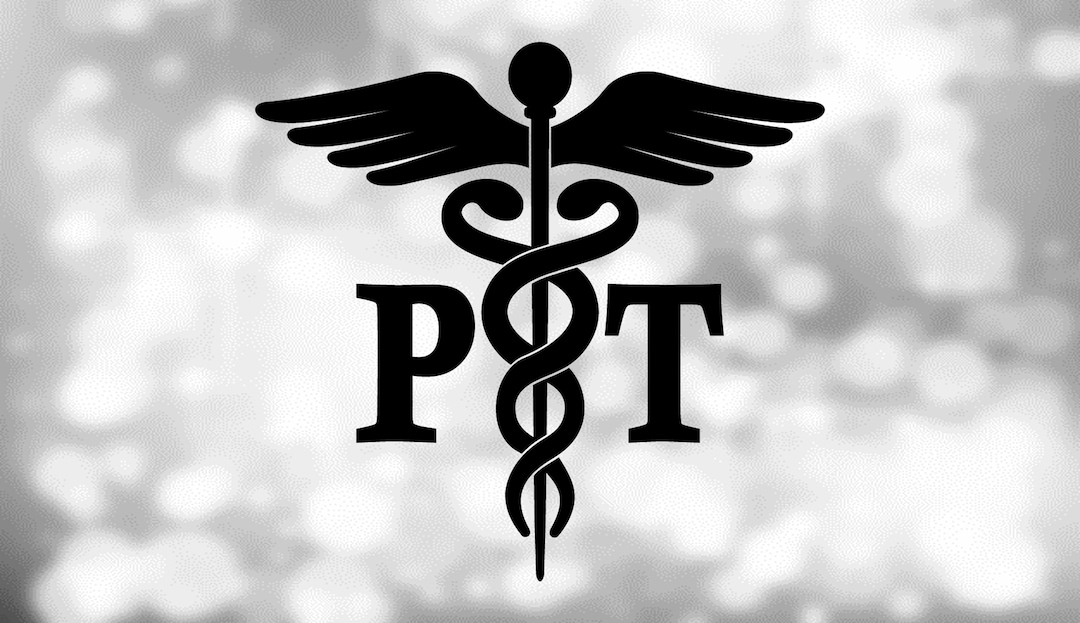 Medical Clipart: Black Medical Caduceus Symbol Silhouette With PT for ...