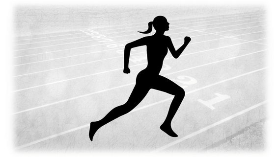 Hardloopbaan Clipart Zwart Wit Hardlopen Op De Loopband Is