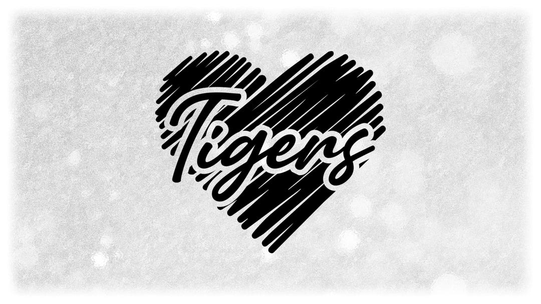Sports Clipart: Black Script "tigers" Team Mascot Name Cutout of ...