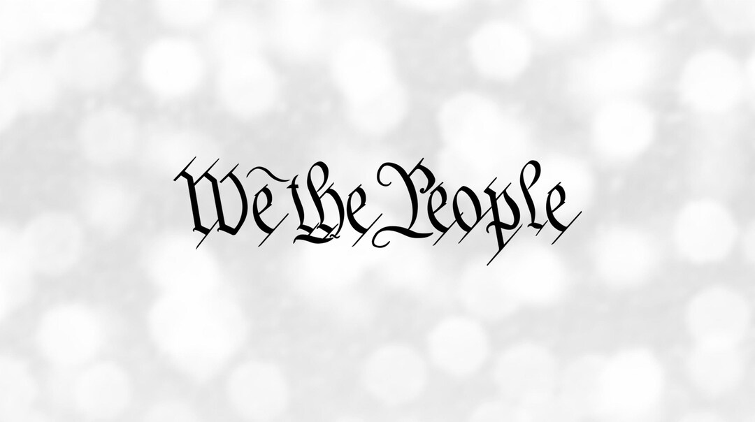 Word Clipart: Black Calligraphy Words of United States Declaration of ...