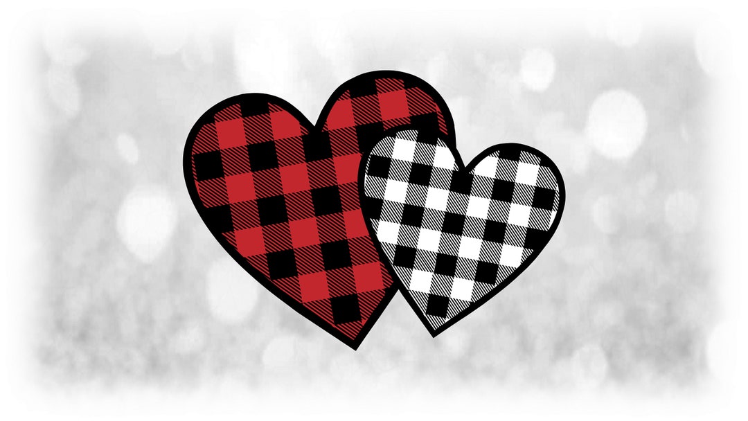 Shape Clipart: Layered Black Over Red and White Buffalo Check Plaid ...