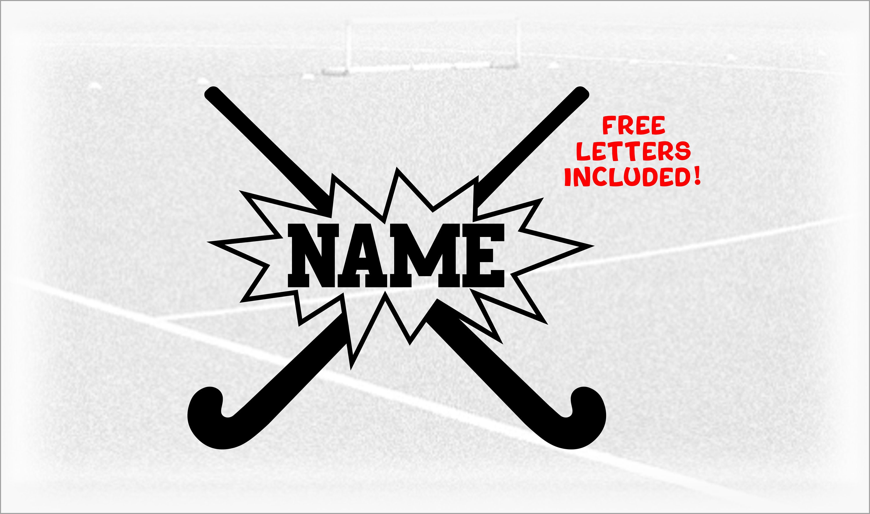 Field Hockey Crossed Sticks Logo