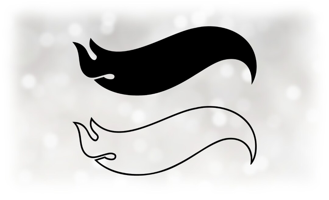 Entertainment Clipart: Black Solid/outline Fire or Flame Frame Inspired ...