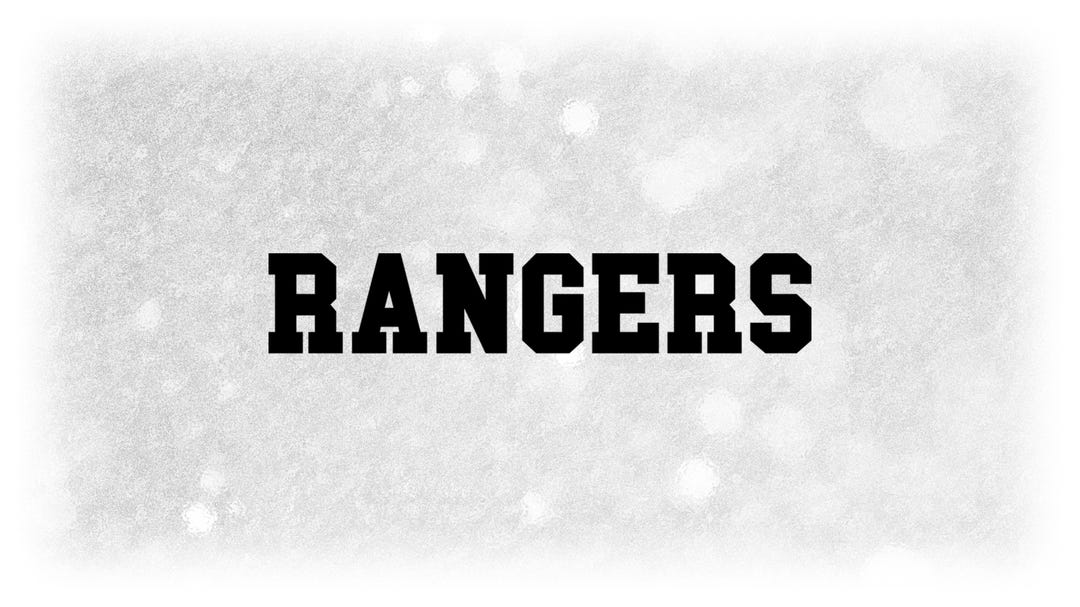 Sports Clipart: Black Bold "rangers" Team Mascot Name in College ...