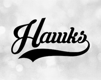 Hawks Type Png - Etsy