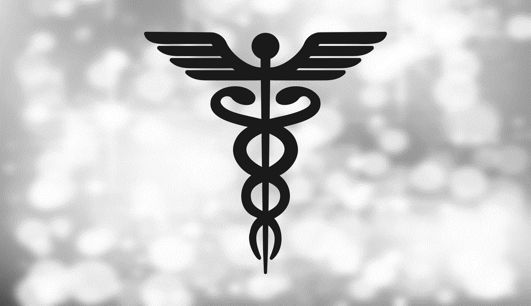 Medical Clipart: Black Medical Caduceus Symbol Silhouette for Medicine ...