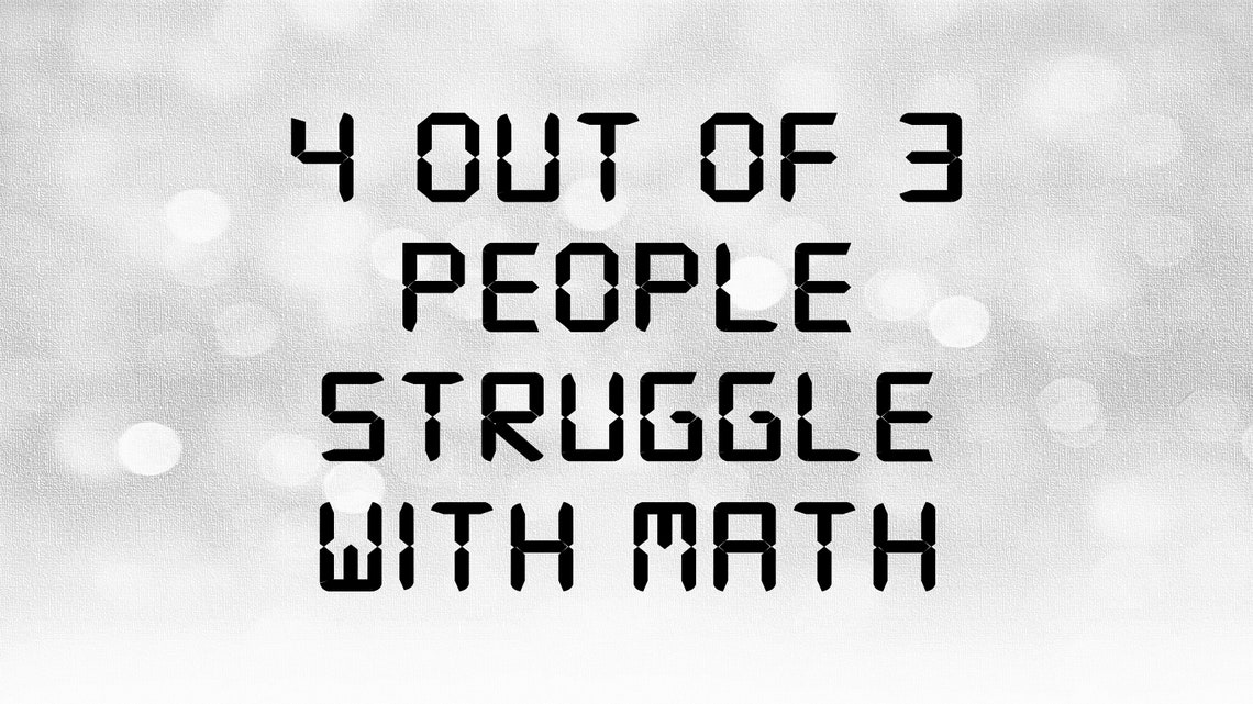 Funny Saying Clipart: Black Bold Words 4 Out of 3 People - Etsy