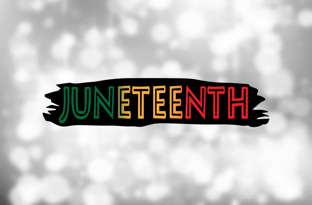 Clipart for Causes: Rasta Colors "juneteenth" in African Font Overlay ...