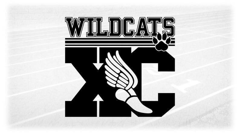 Sports Clipart: Black Cross Country XC With Wing Shoe and "wildcats ...