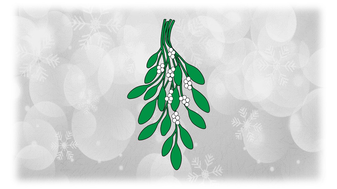 Holiday Clipart: Christmas Theme Bunch of Mistletoe With - Etsy