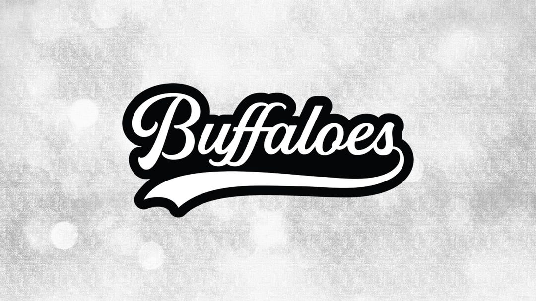Sports Clipart: White "buffaloes" Team Name in Fancy Baseball Style ...