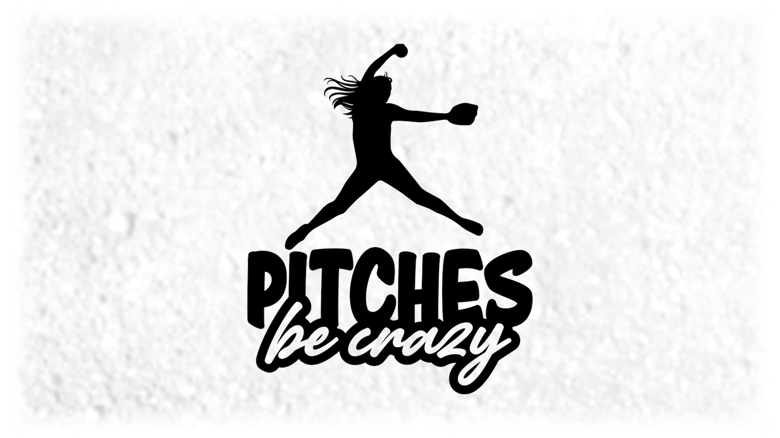 Sports Clipart: Black Female Softball Player Pitcher in Pitching Stance ...