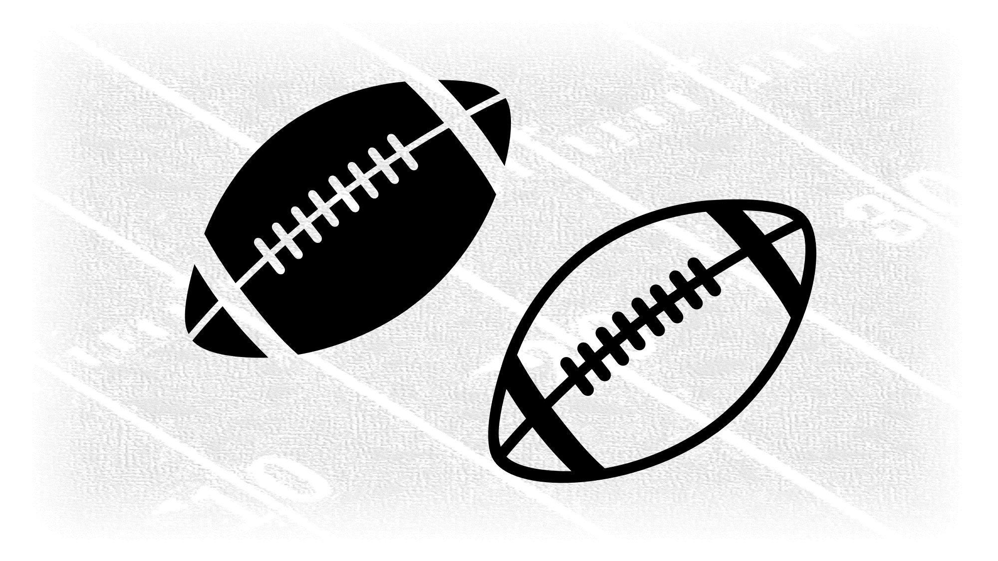 Playing Football Clipart Black And White