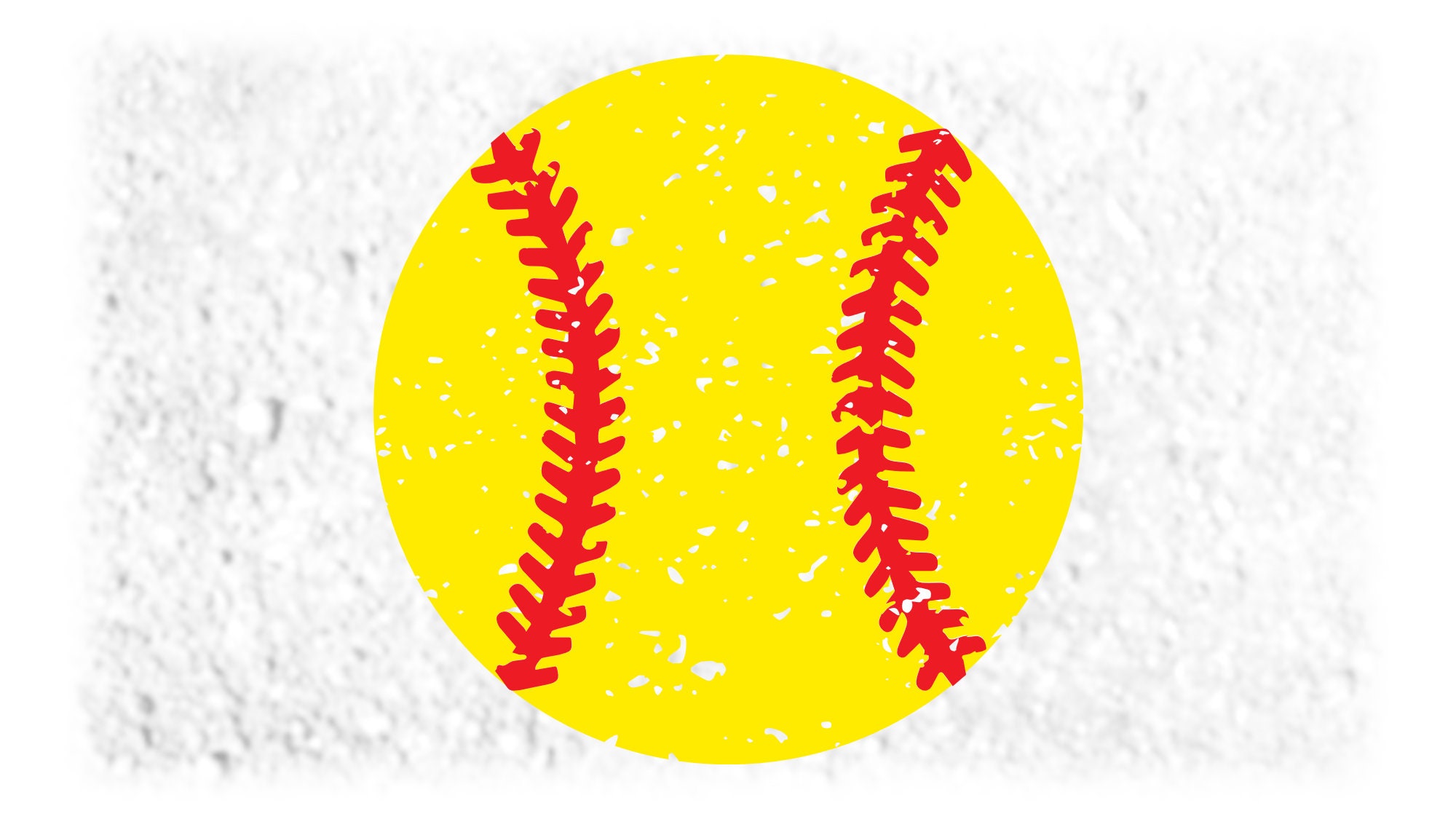 Yellow Softball Clip Art