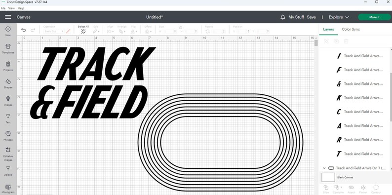 Sports Clipart: Black Running Track to Scale With Simple Lettering ...