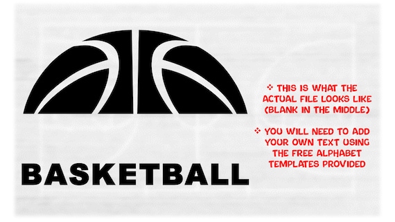 The Word Basketball Clipart