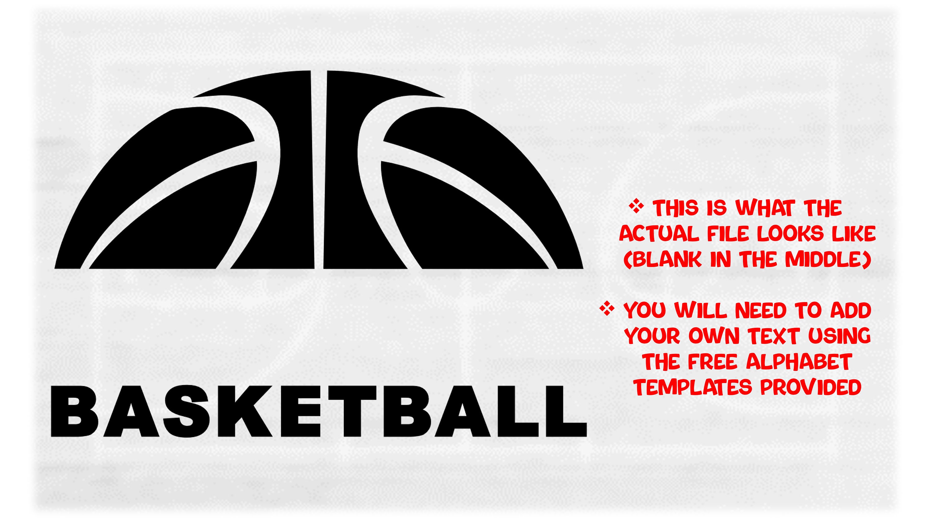 Half Basketball Clip Art