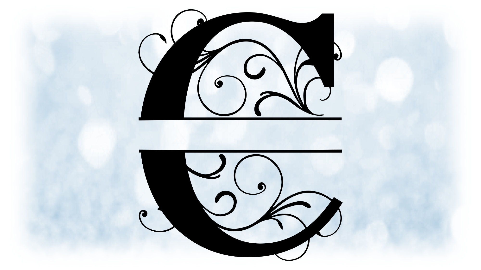Fancy Letter C Svg - Etsy