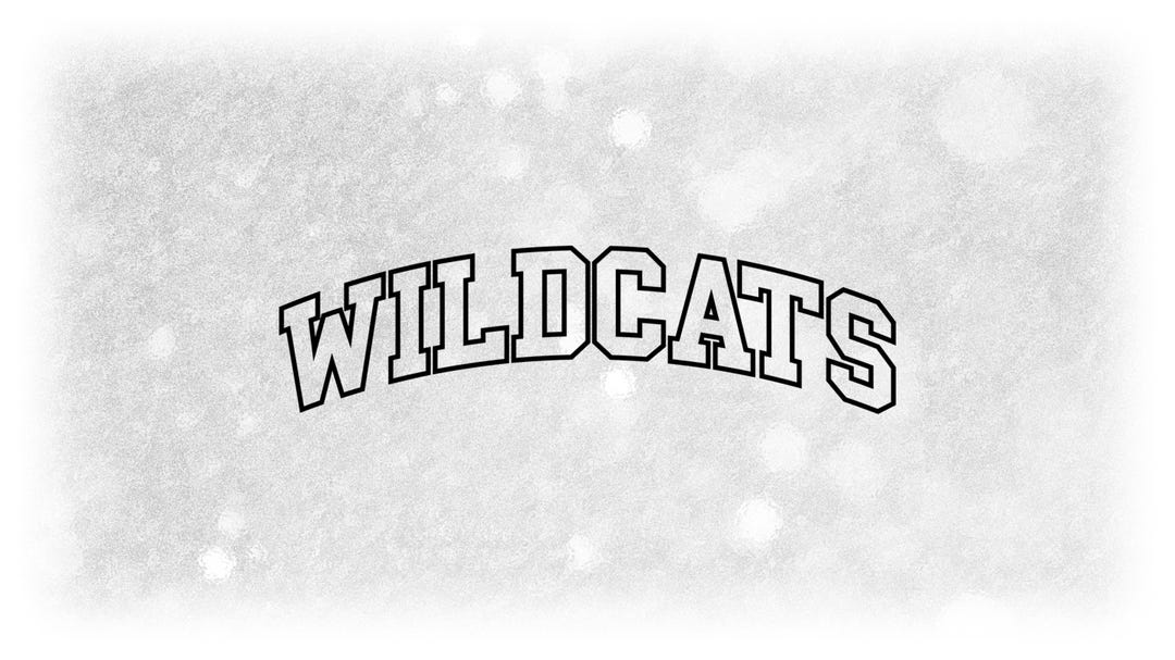 Sports Clipart: Black Arched "wildcats" Team Name in Bold Collegiate ...