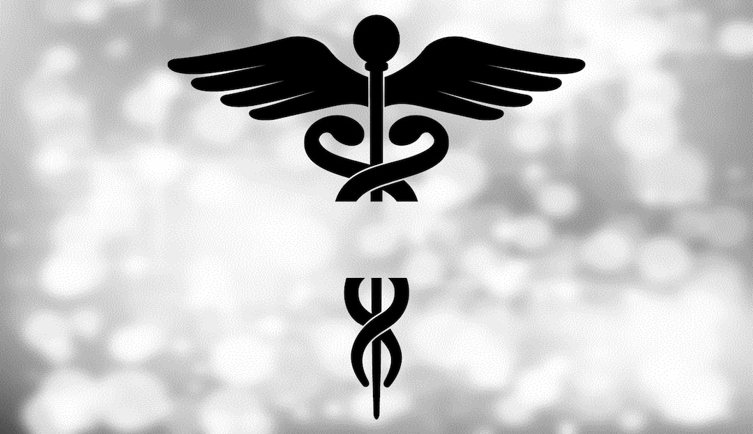 Medical Clipart: Black Medical Caduceus Symbol Silhouette for Doctors ...