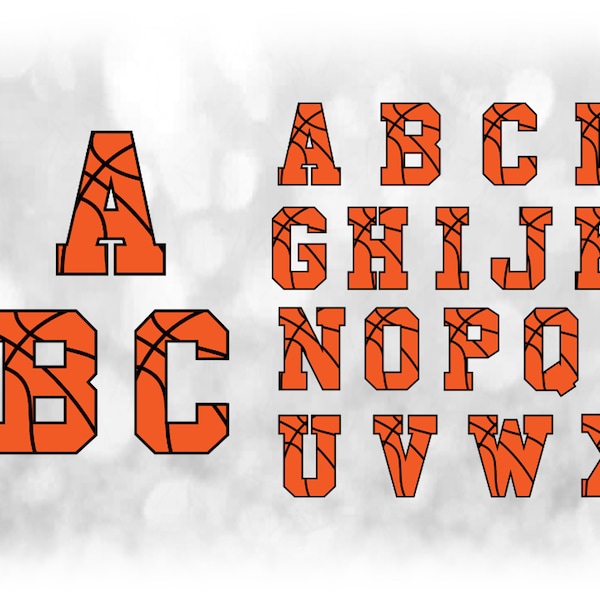 Basketball Font Download - Etsy
