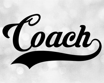 Cheer Coach Fancy Font Svg - Etsy
