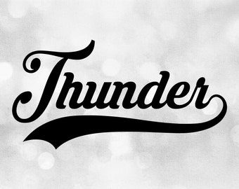 Thunder Team Svg - Etsy